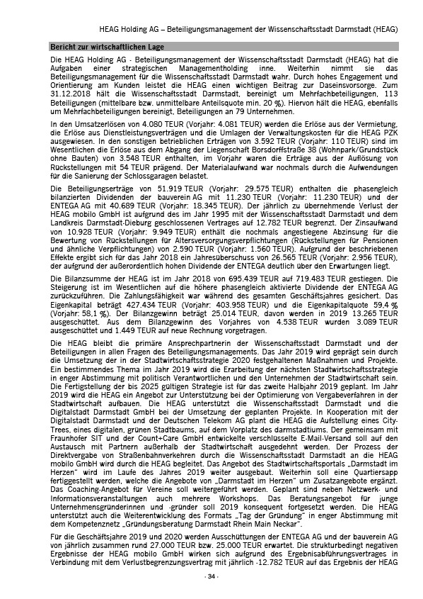 HEAG Beteiligungsbericht 2018 - Page 47